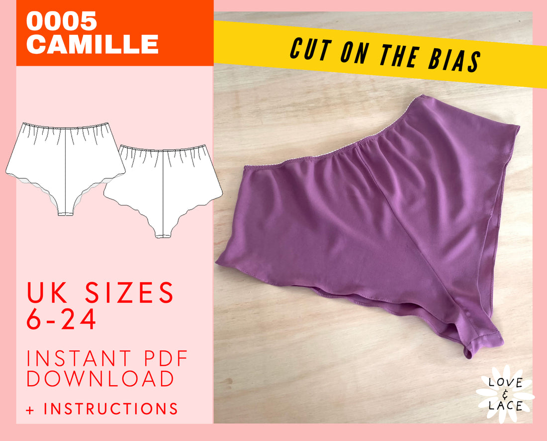 French Knicker Sewing Pattern Cut on the Bias | Women's Pyjama Shorts ...